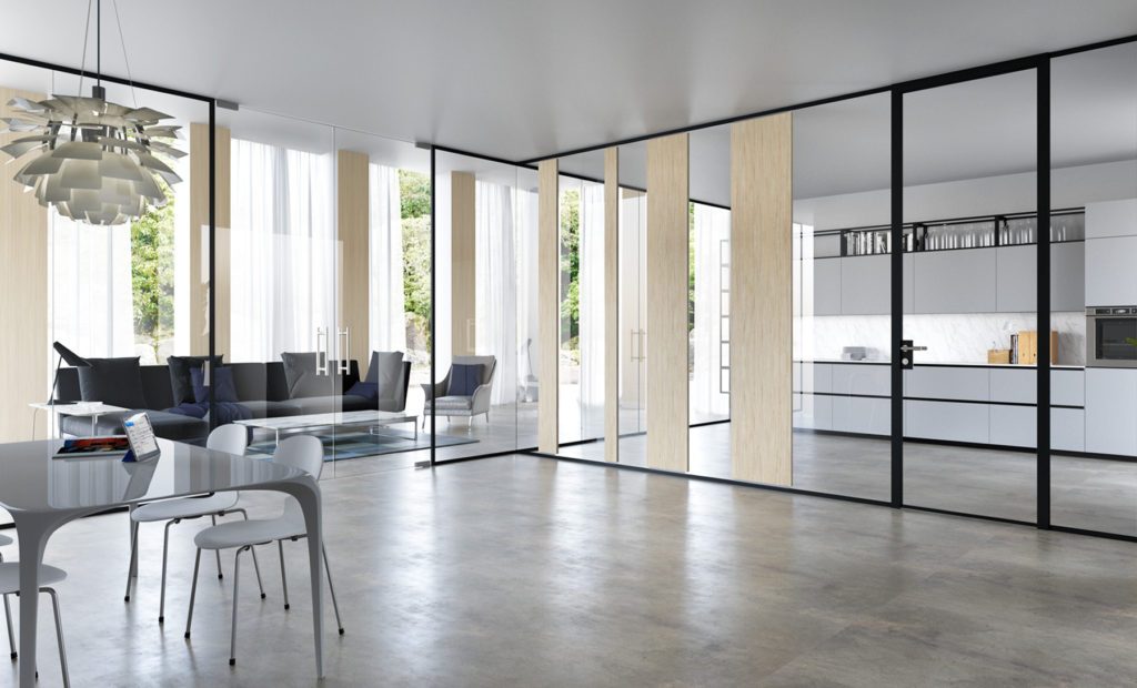 Monolithic partition wall- Slim | Line Office